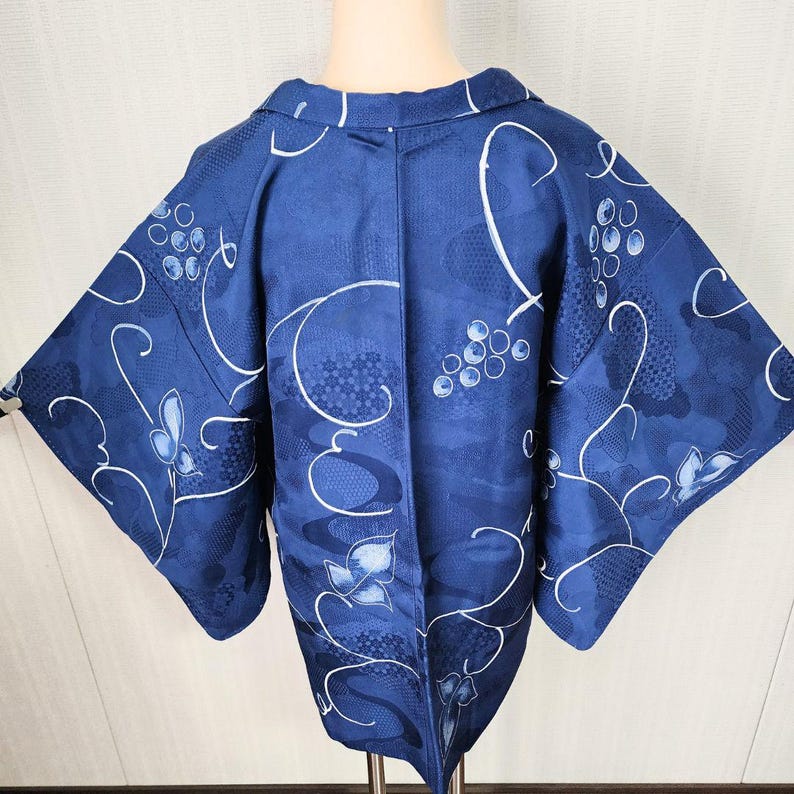 Blue Haori– With Haori Himo − Length 75cm / 29.5in - Etsy