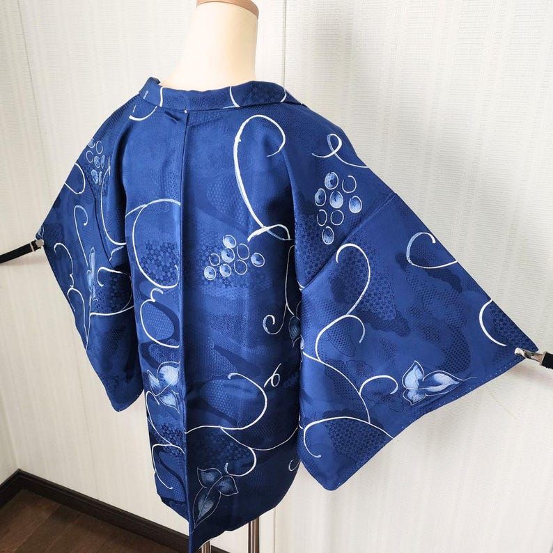 Blue Haori– With Haori Himo − Length 75cm / 29.5in - Etsy