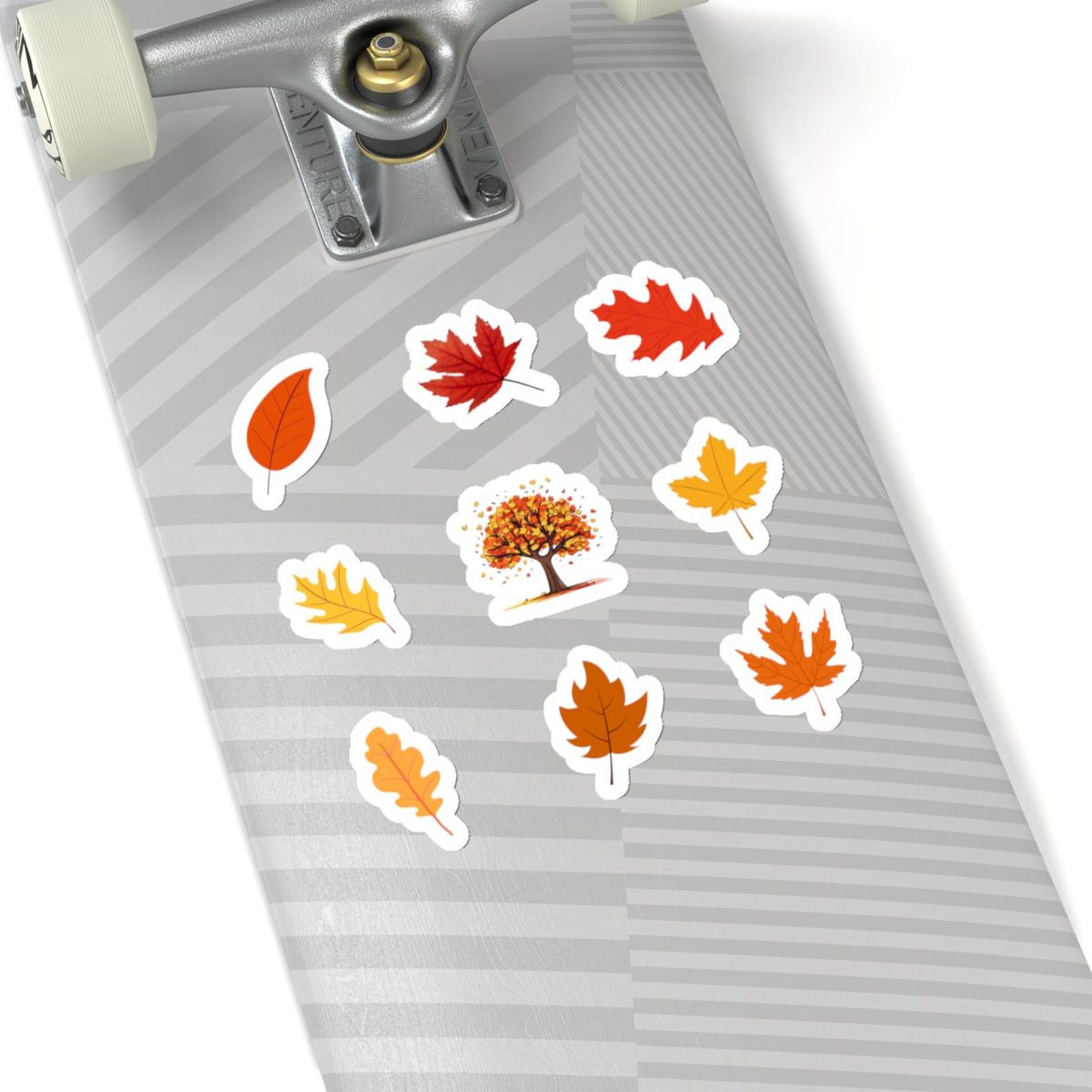 Cute Autumn Leaf Sticker Sheet, 9-pack, Crafting, Scrapbooking, Card ...