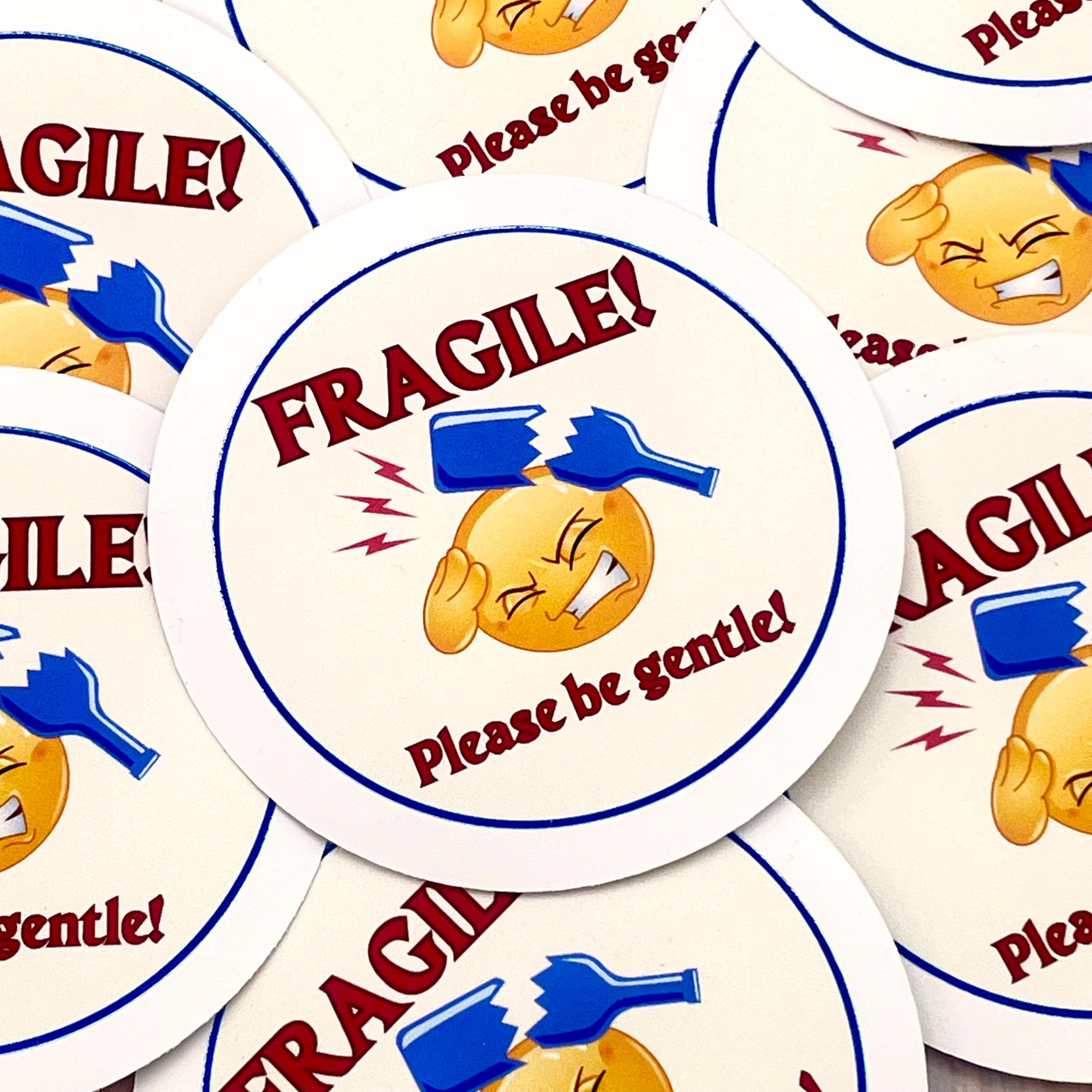 Fragile Sticker, Die-cut, Easy Peel, Business and Personal Shipping, E ...