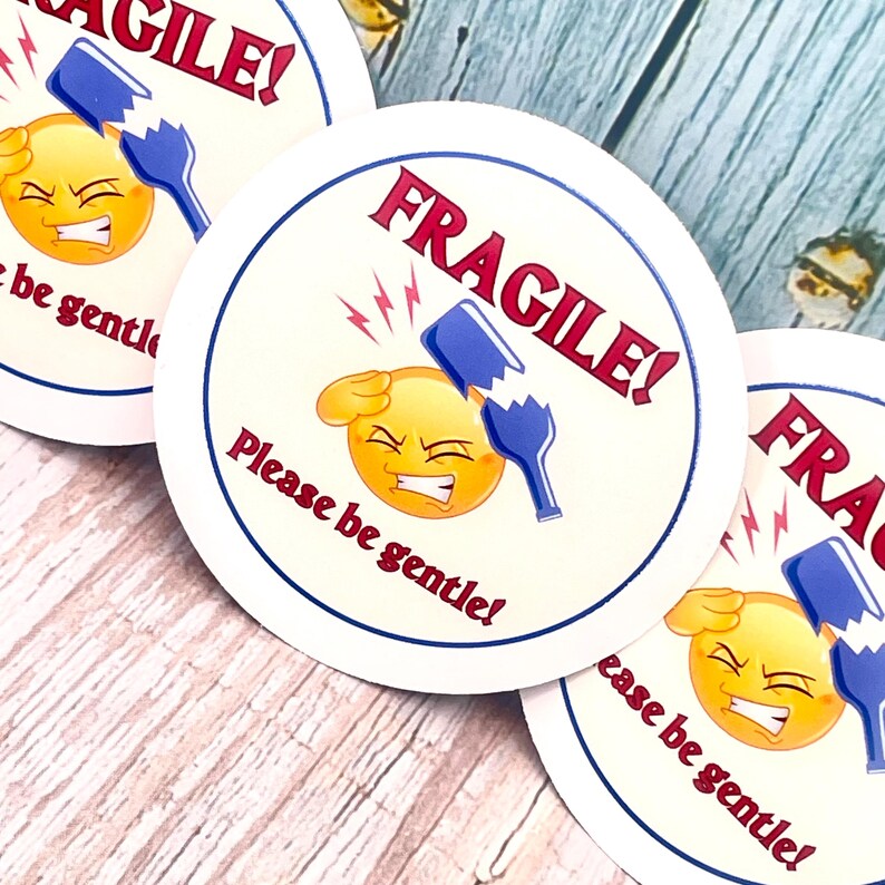 Fragile Sticker, Die-cut, Easy Peel, Business and Personal Shipping, E ...