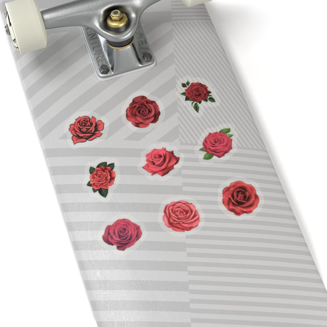 Red Rose Kiss-cut Stickers: Floral Scrapbooking, Card Making - 9 Pack ...