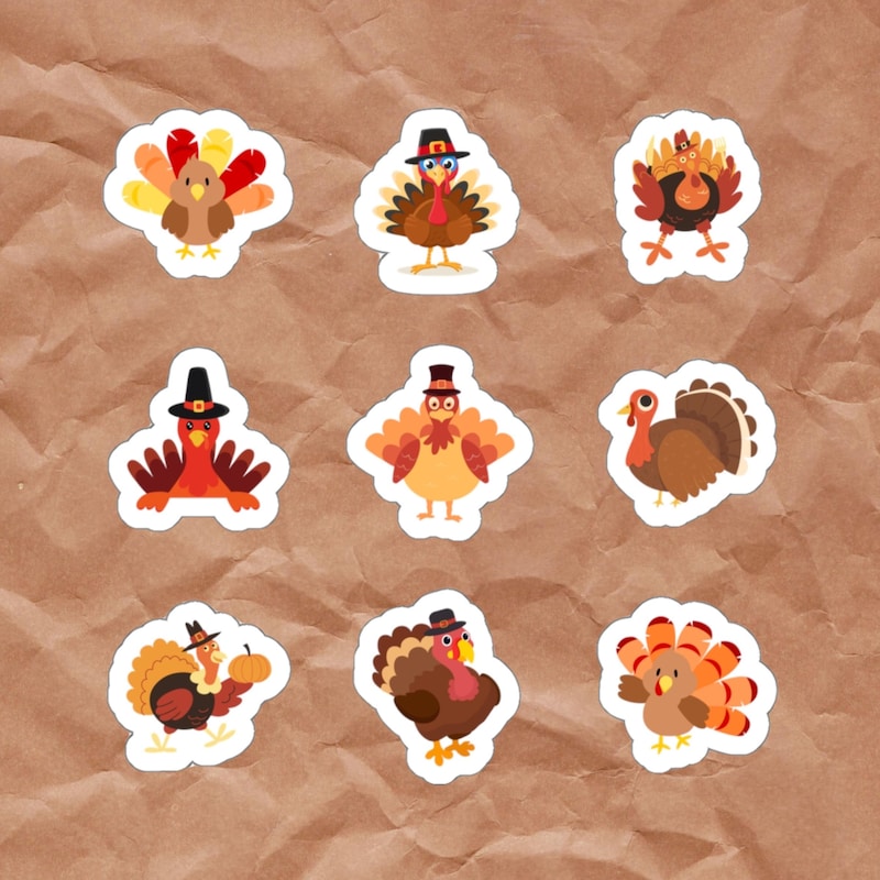 Turkey Stickers - Etsy