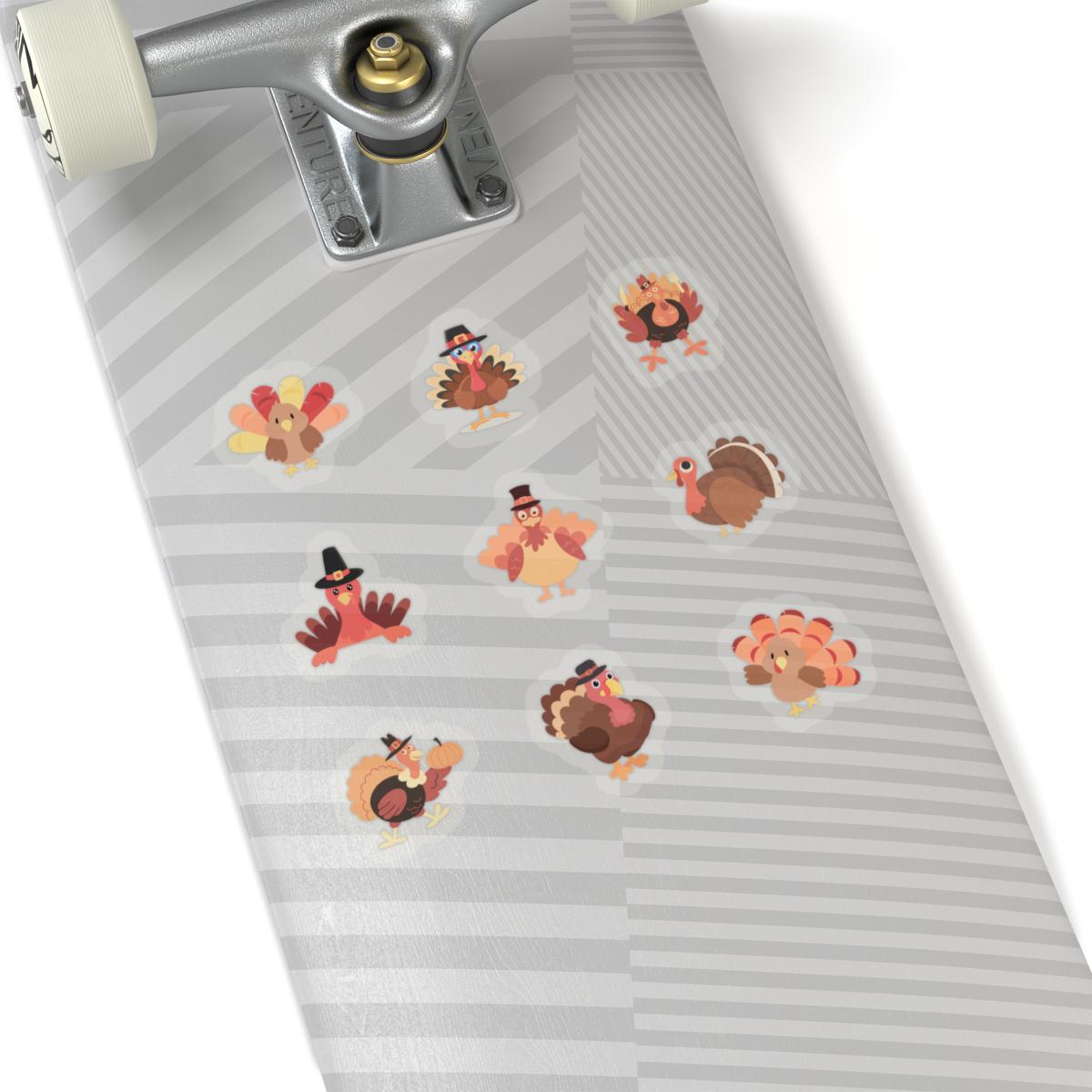 Thanksgiving Turkey Sticker Sheet, 9 Pack, Crafting, Scrapbooking ...