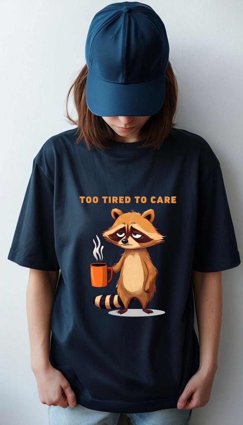 Grumpy Raccoon Design for a T-shirt - Etsy