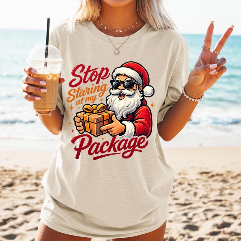 Funny Santa Package Design | Christmas Humor PNG SVG (digital Download ...