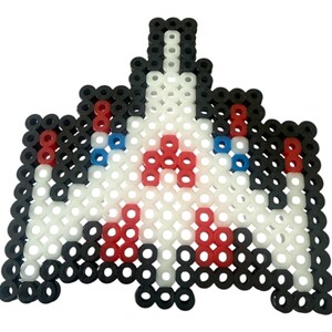 Space Invaders Ship Perler Bead - Handmade Retro Arcade Pixel Art ...