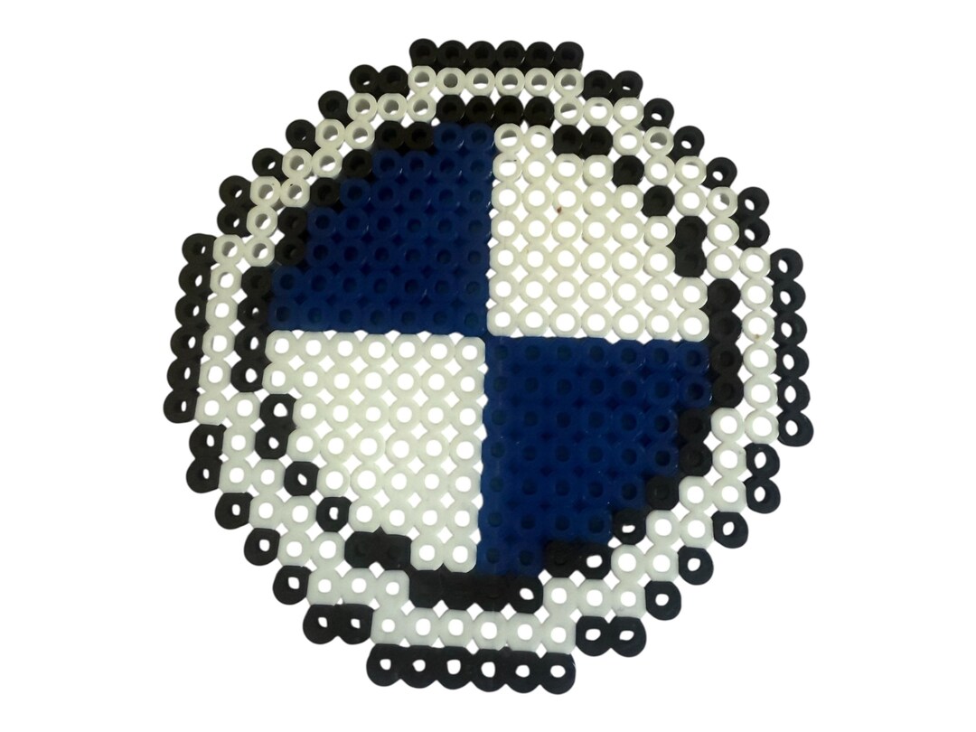 Handmade BMW Logo Perler Bead Art: Car Emblem Magnet or Wall Decor - Etsy