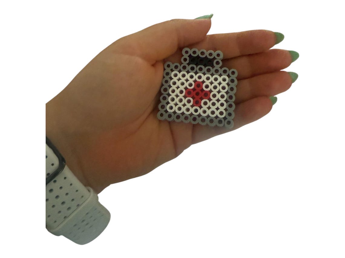 Mini First Aid Kit Perler Beads - Kawaii Pixel Nurse Gift - Handmade ...
