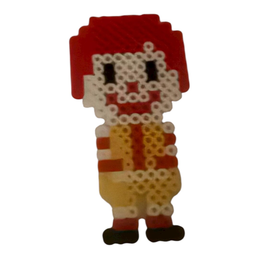 Handmade Ronald Mcdonald Perler Bead Art – Colorful Fast Food Fan Gift ...