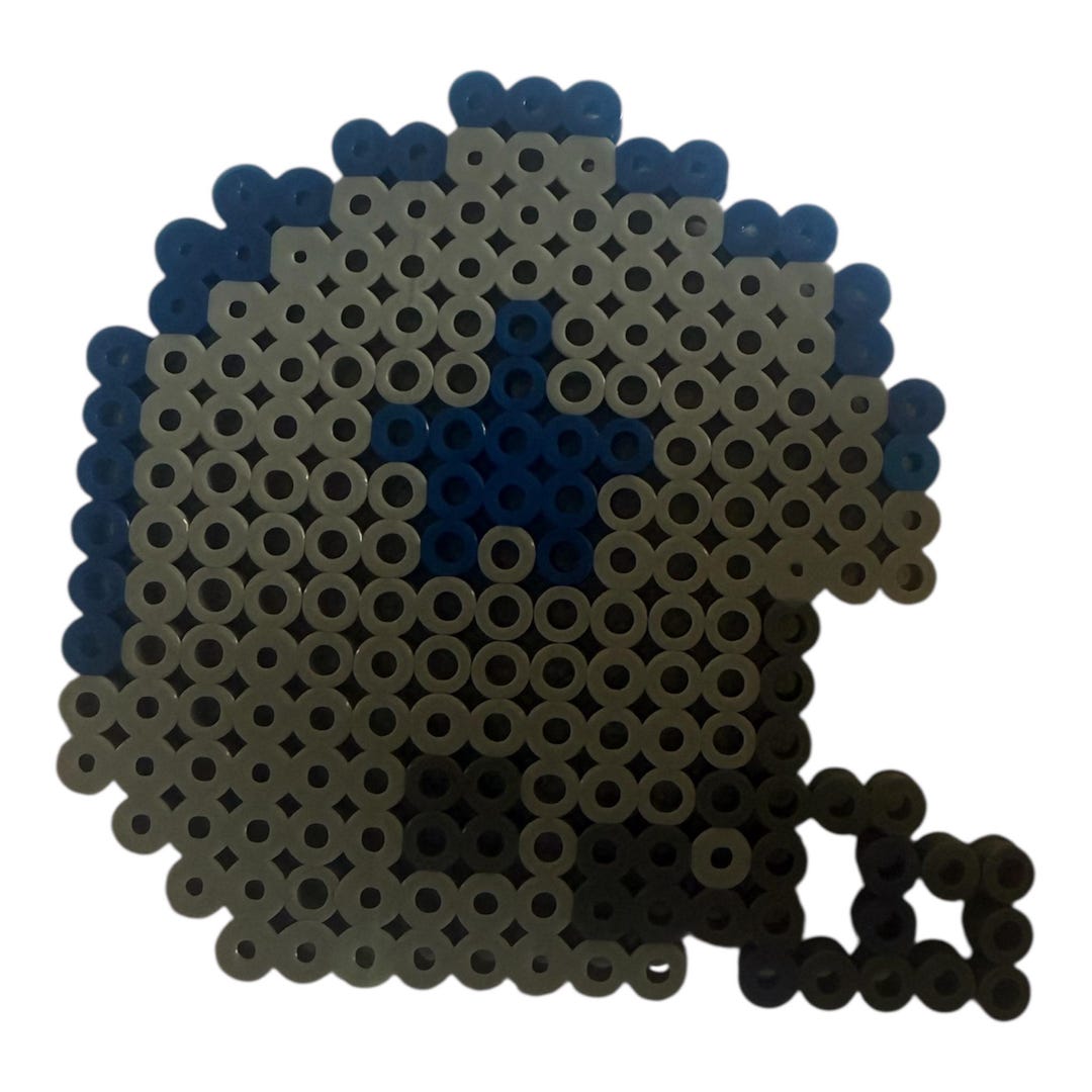 Dallas Cowboys Helmet Perler Bead Art | Handmade Pixel Art Decor ...