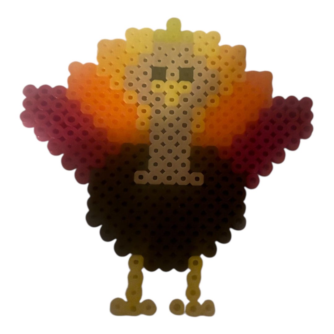 Custom Turkey Perler Bead Art – Thanksgiving Fall Seasonal Decor - Etsy
