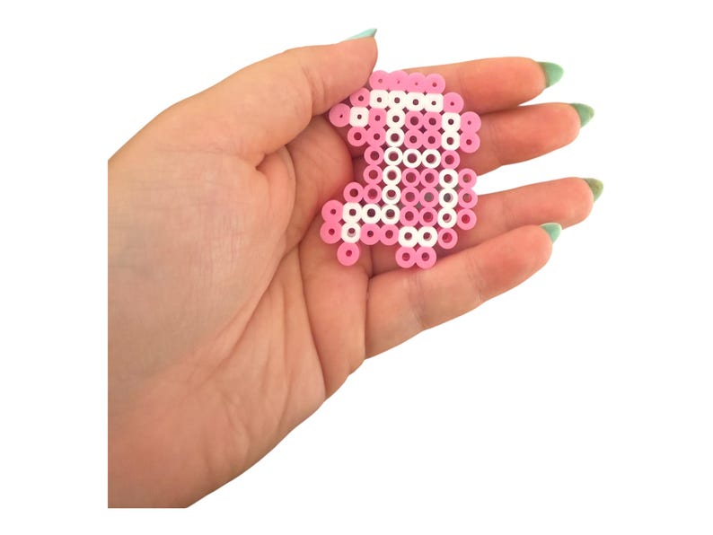 Barbie Logo Perler Beads - Handmade Pixel Art Magnet, Keychain, or ...