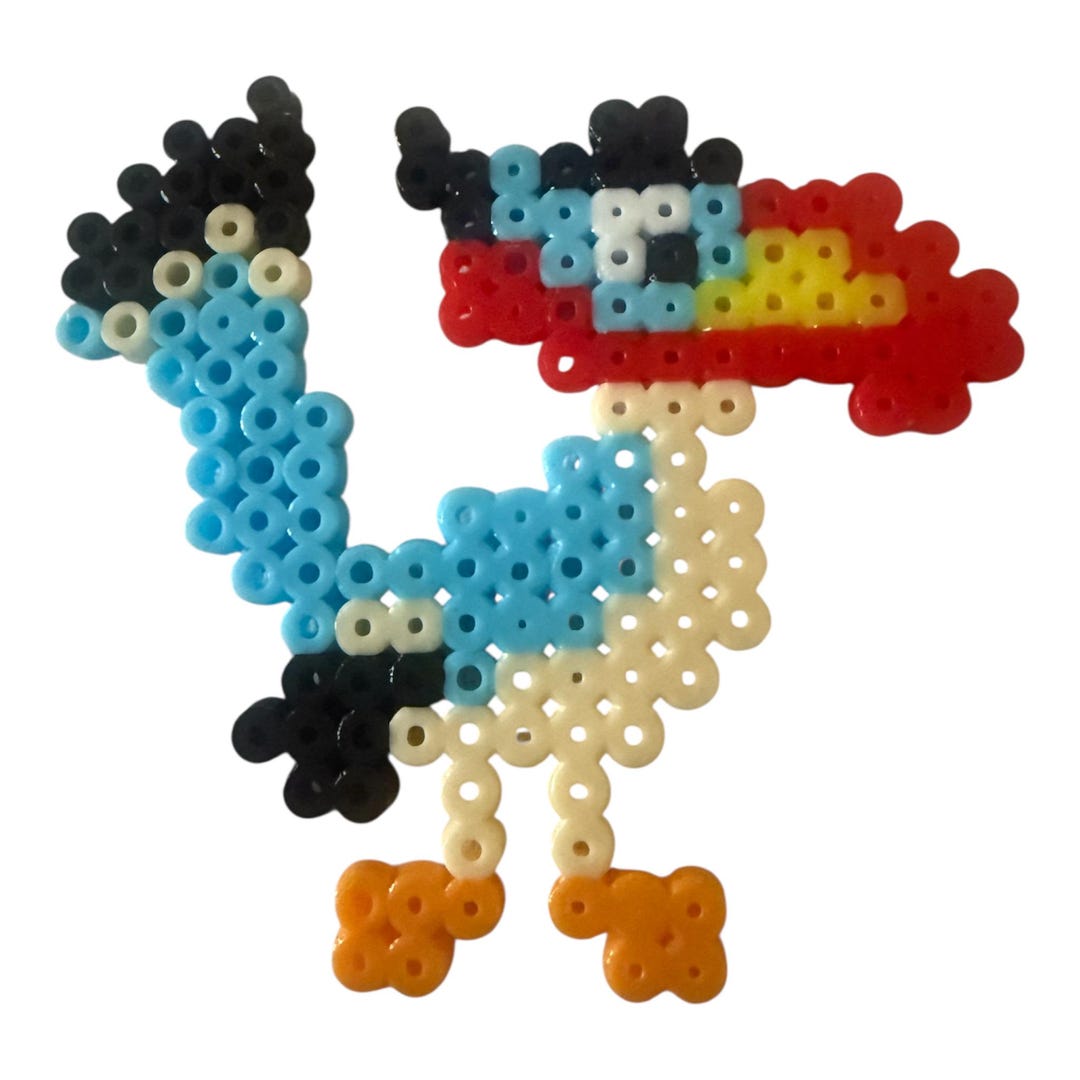 Handmade Zazu Perler Beads Art – Disney Character Pixel Craft – Unique ...