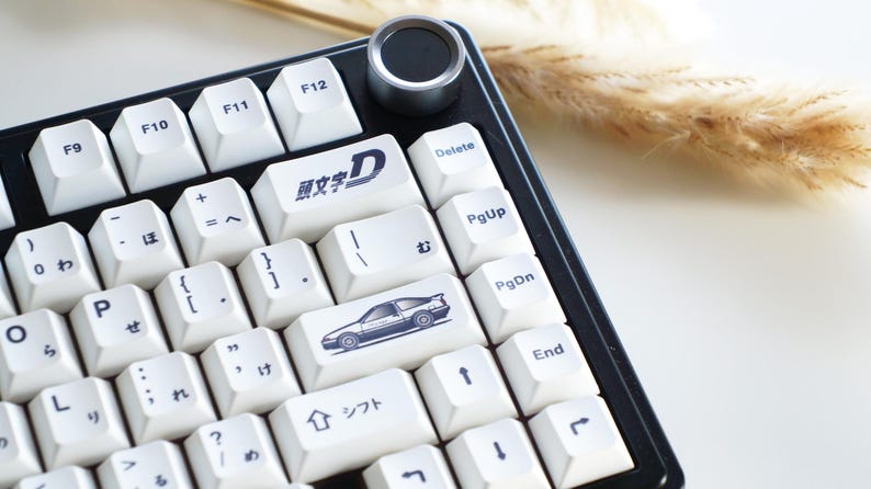 Initial D Anime Keycap Set | PBT Cherry Profile, 127 Keys - Etsy