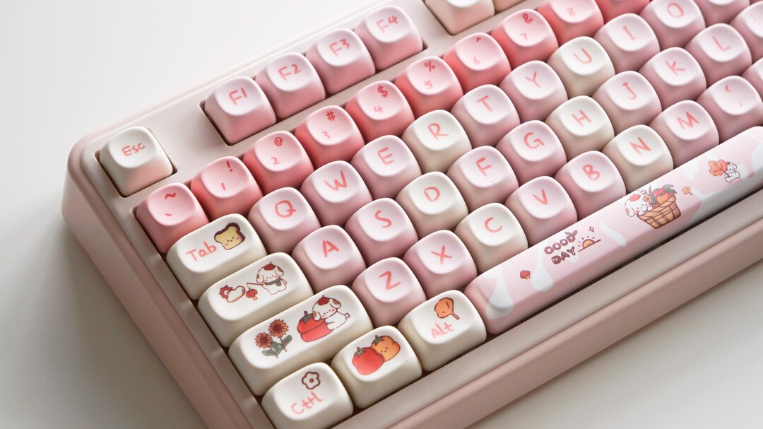 Autumn Puppy Keycap Set – 141 Keys PBT MOA Profile, Fall-inspired ...