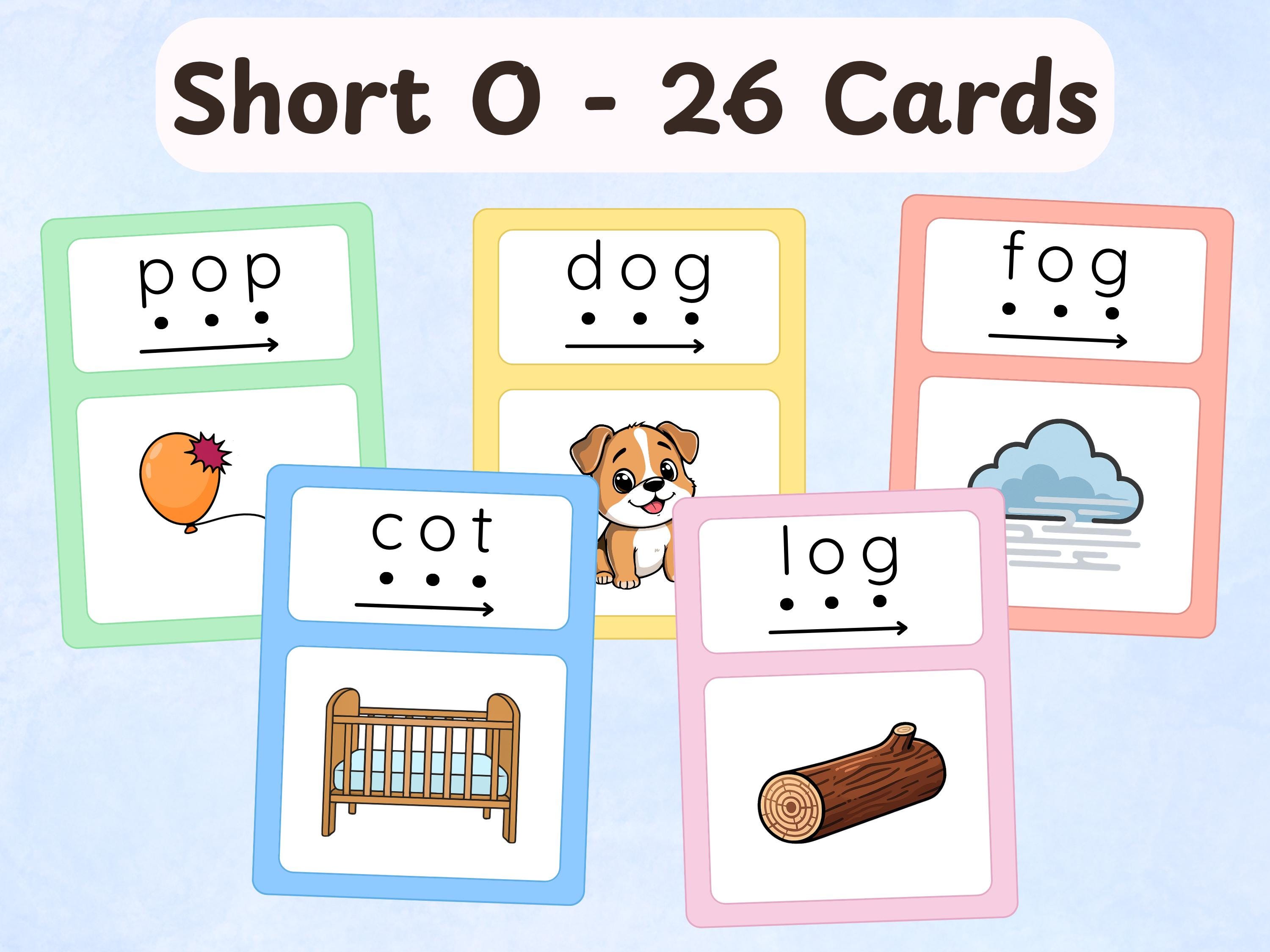 CVC Printable Cards | Kindergarten Phonics Flashcards | Short Vowel ...
