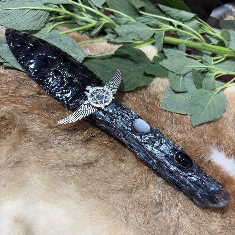 Obsidian Dagger - Etsy
