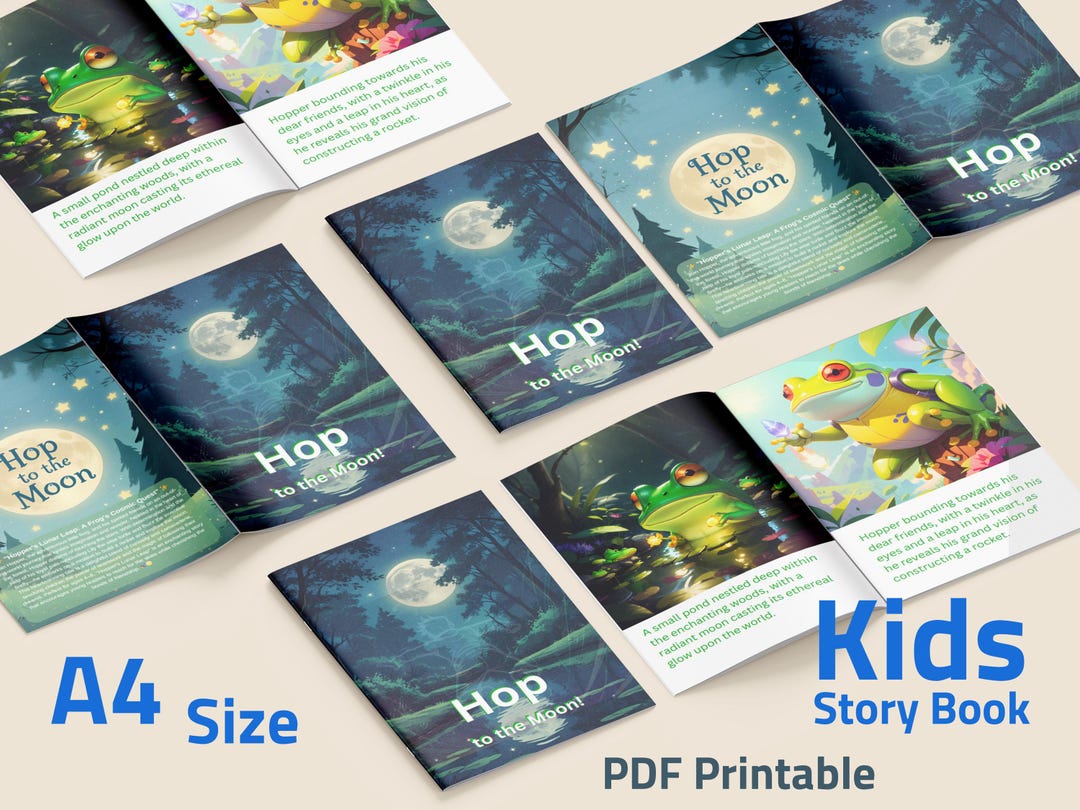 Printable Kids Storybook – Hopper's Lunar Leap | Frog Space Adventure ...