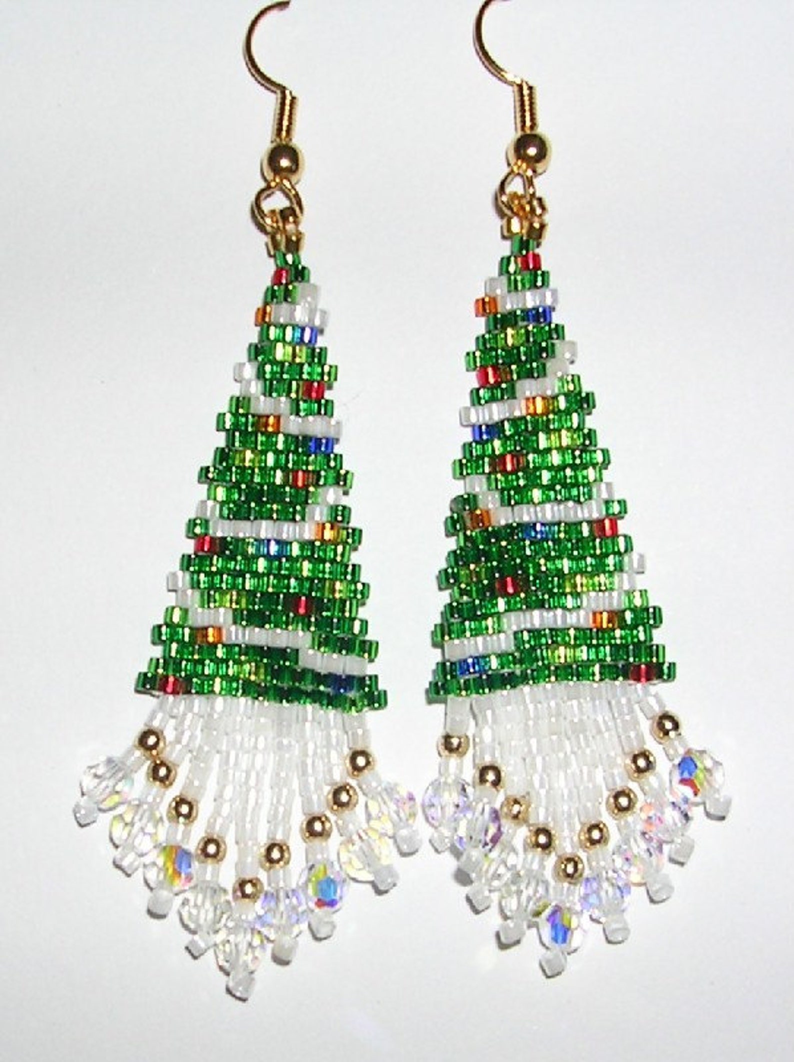 Christmas Tree Earrings - Etsy