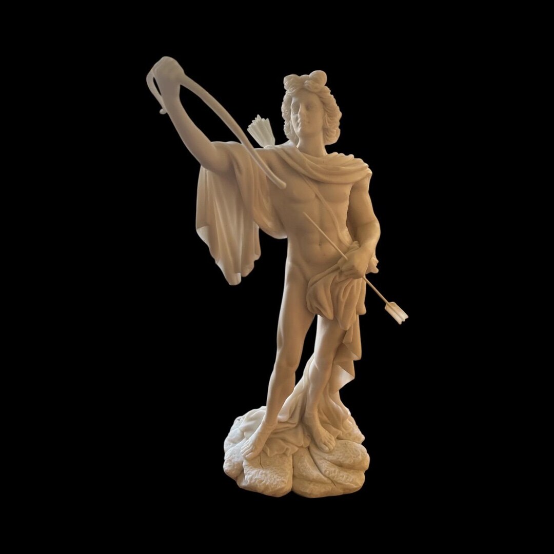 Apollo Belvedere Statue by Veronese Design Greek Archer Figurine Marble ...