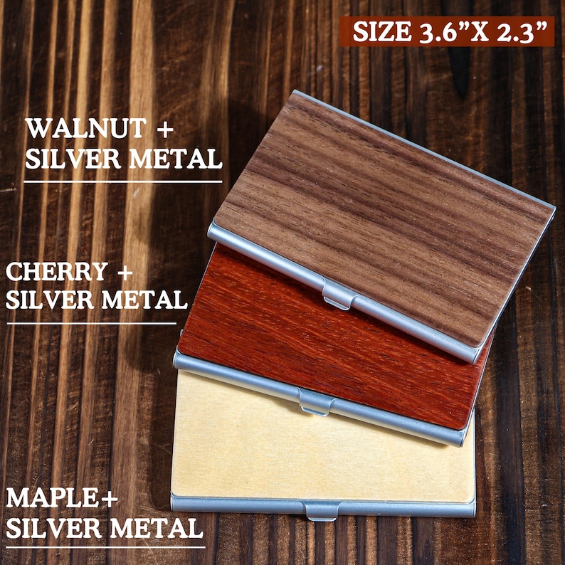 Personalized Business Card Case,custom Card Holder,personalized Gift ...