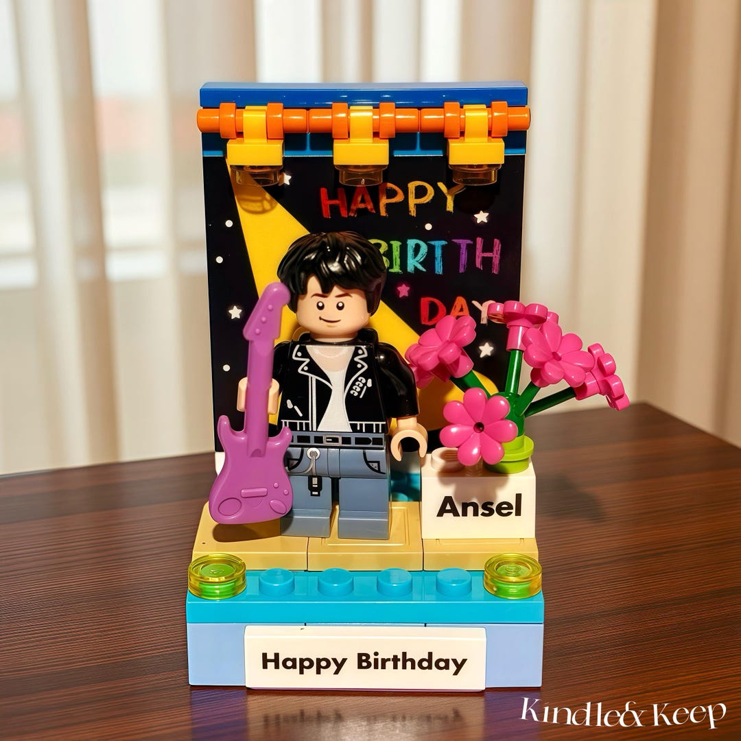 Custom Birthday Text Minifigure,personalized Gift for Her,gift for Him ...