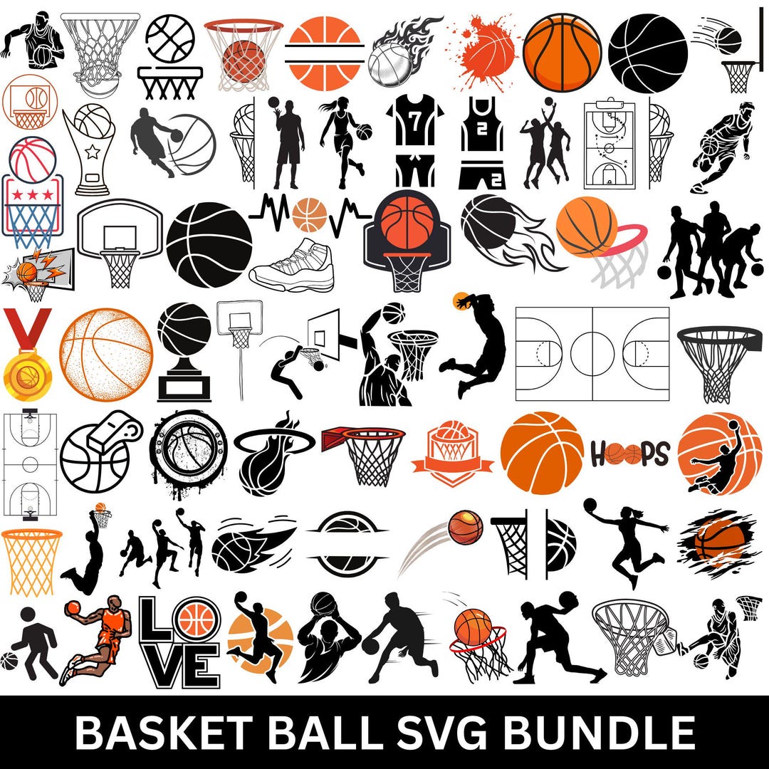Basketball Svg Bundle,basketball Svg,basketball Player Svg,basketball ...