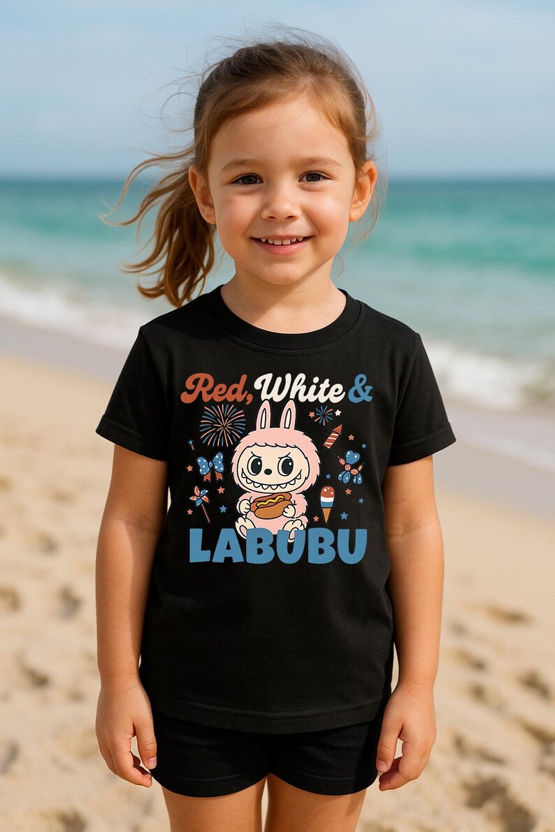 Red White and Labubu PNG, Cute Pink Labubu 4th of July Clipart ...