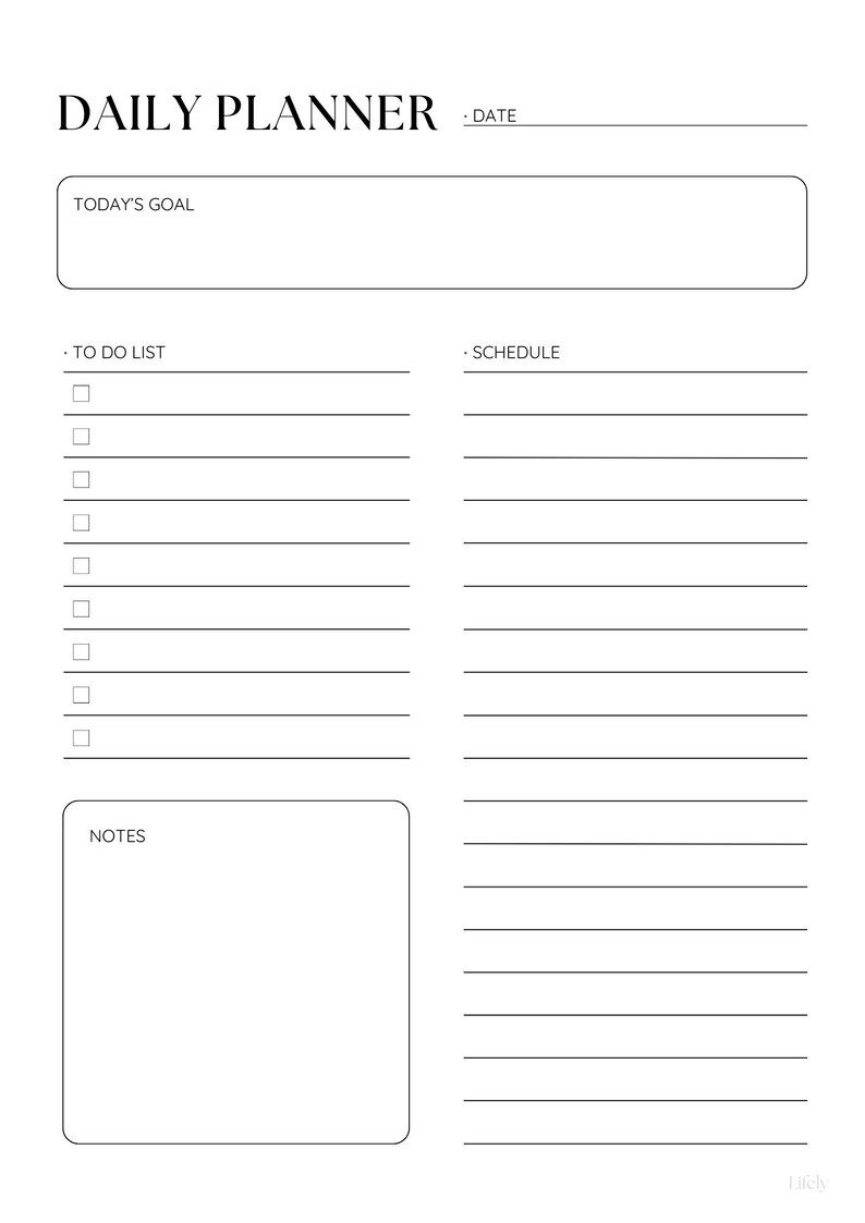 Printable Planner Bundle | Daily, Weekly, Monthly & to Do List ...