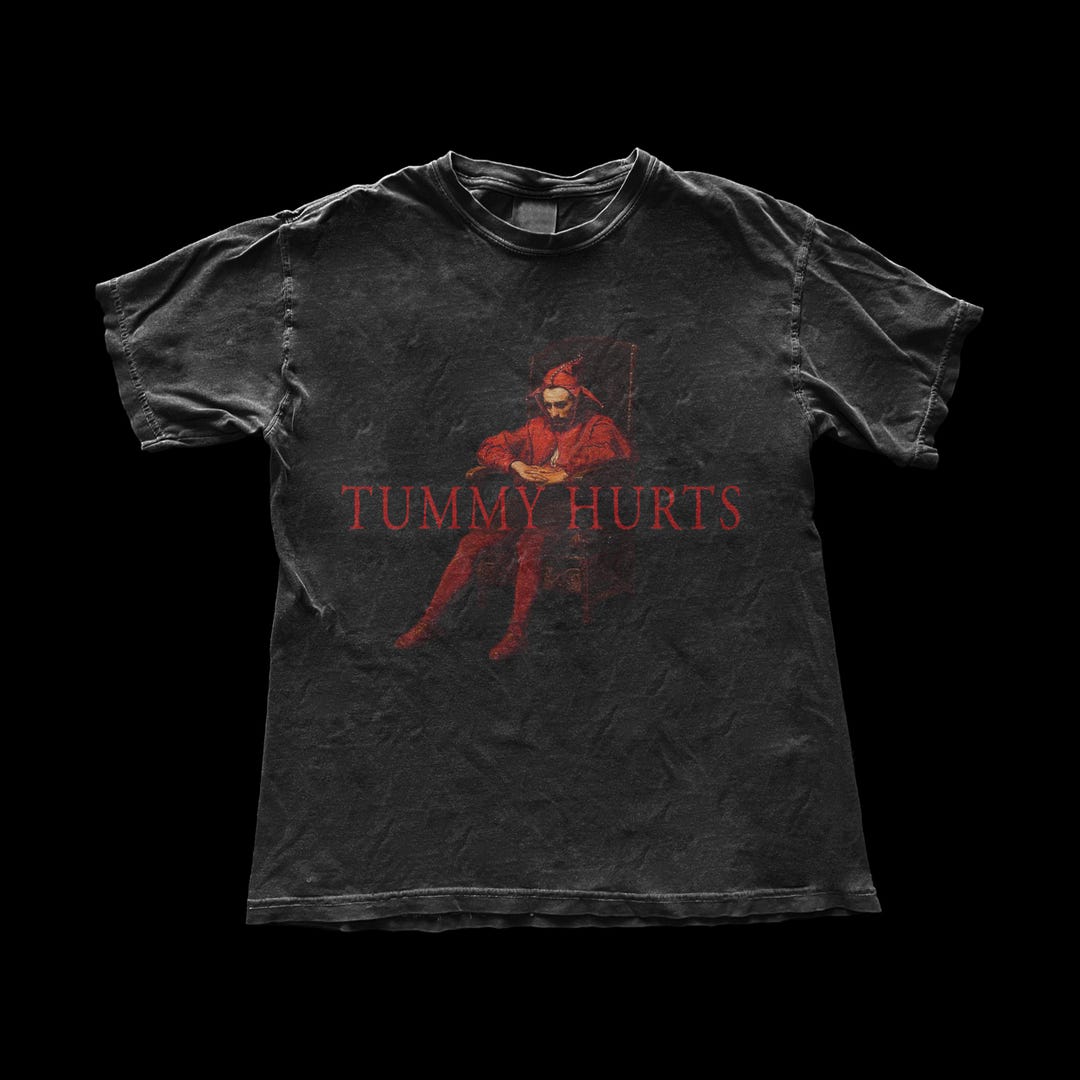 My Tummy Hurts Meme Shirt, Funny Stomach Ache Tee, Relatable Humor T ...