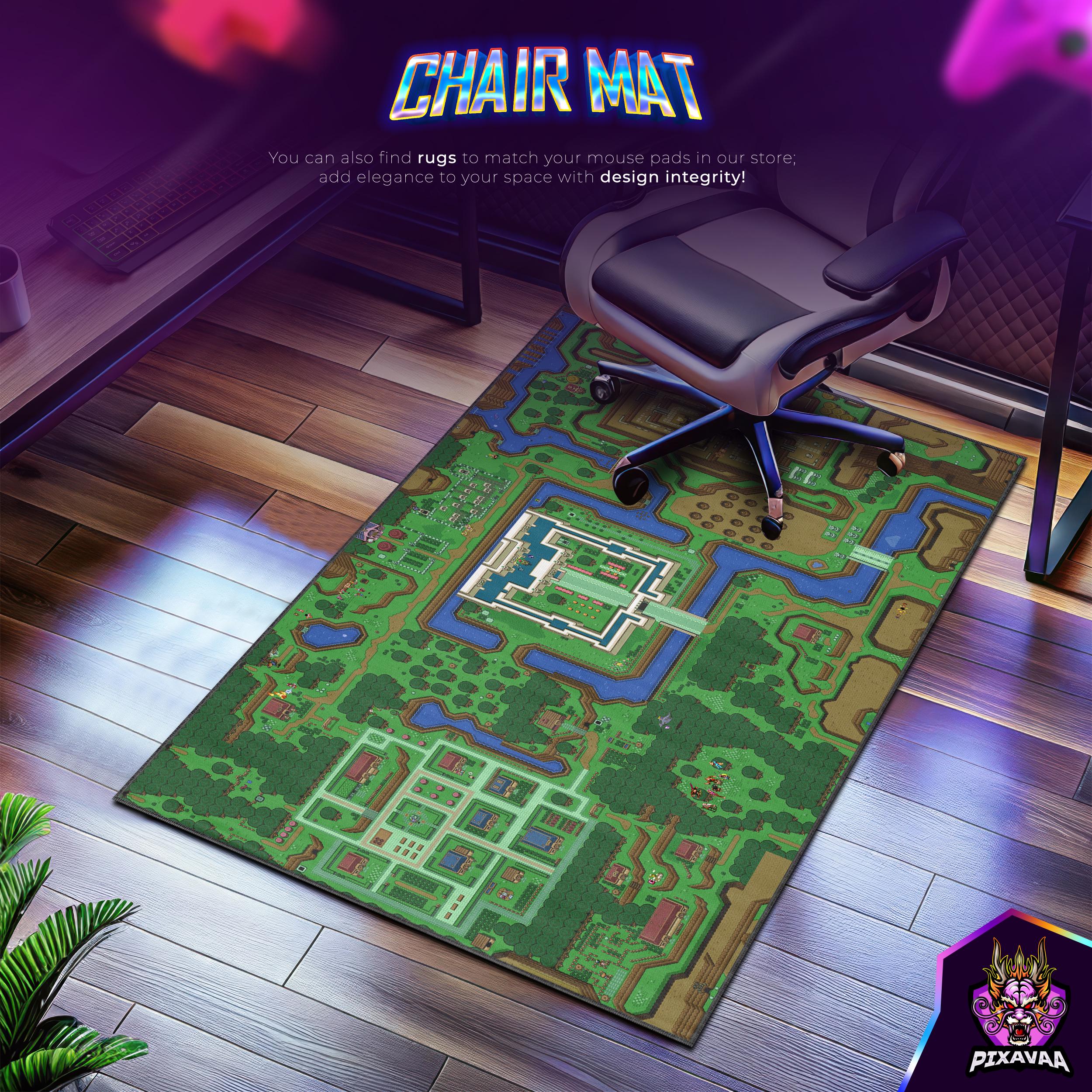 Legend of Zelda World Map Mouse Pad - Retro Overworld Gaming Mat ...