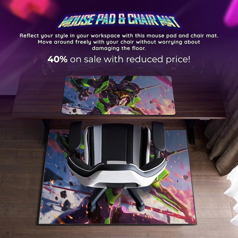 Evangelion Unit-01 Mouse Pad - Neon Genesis Mecha Battle Design, EVA ...