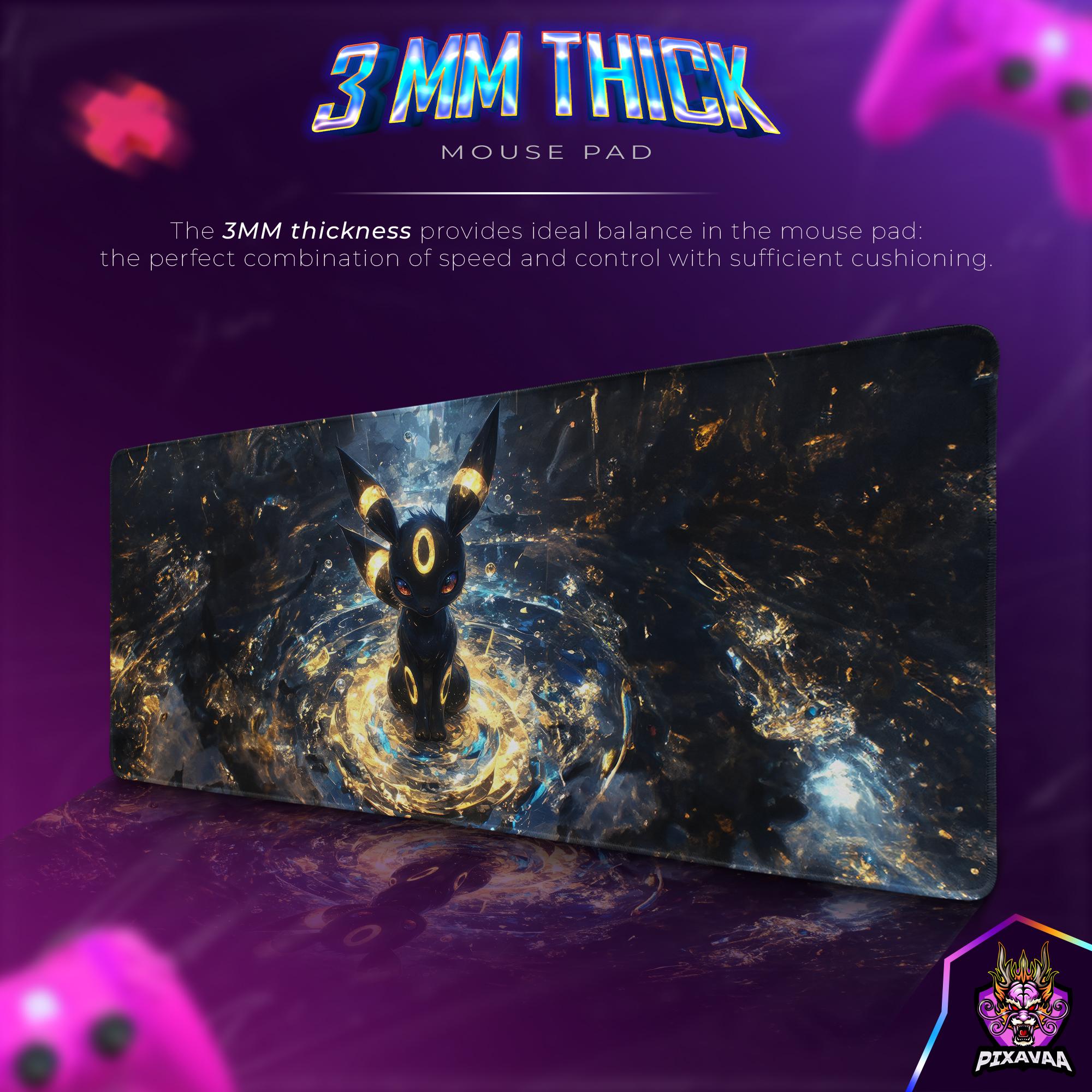 Umbreon Moonlight Mouse Pad - Dark-type Pokémon Aura Design, Glowing ...