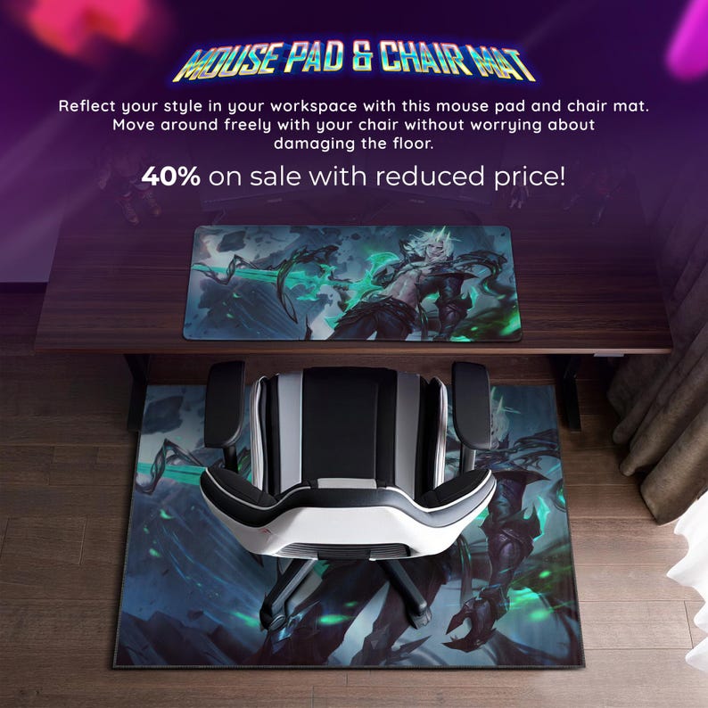 Viego Ruined King Mouse Pad - League of Legends Dark Soul Design, Lol ...