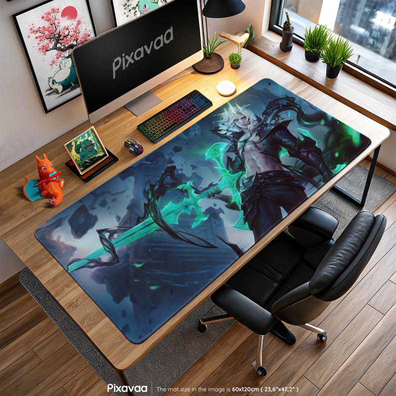 Viego Ruined King Mouse Pad - League of Legends Dark Soul Design, Lol ...
