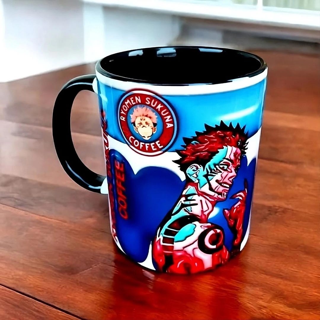 Sukuna Mug – Jujutsu Kaisen Anime Cup – Ryomen Sukuna Ceramic Mug ...