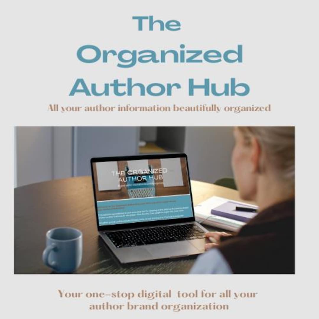 Organized Author Hub | Editable Spreadsheet for Writers (bio, Book ...