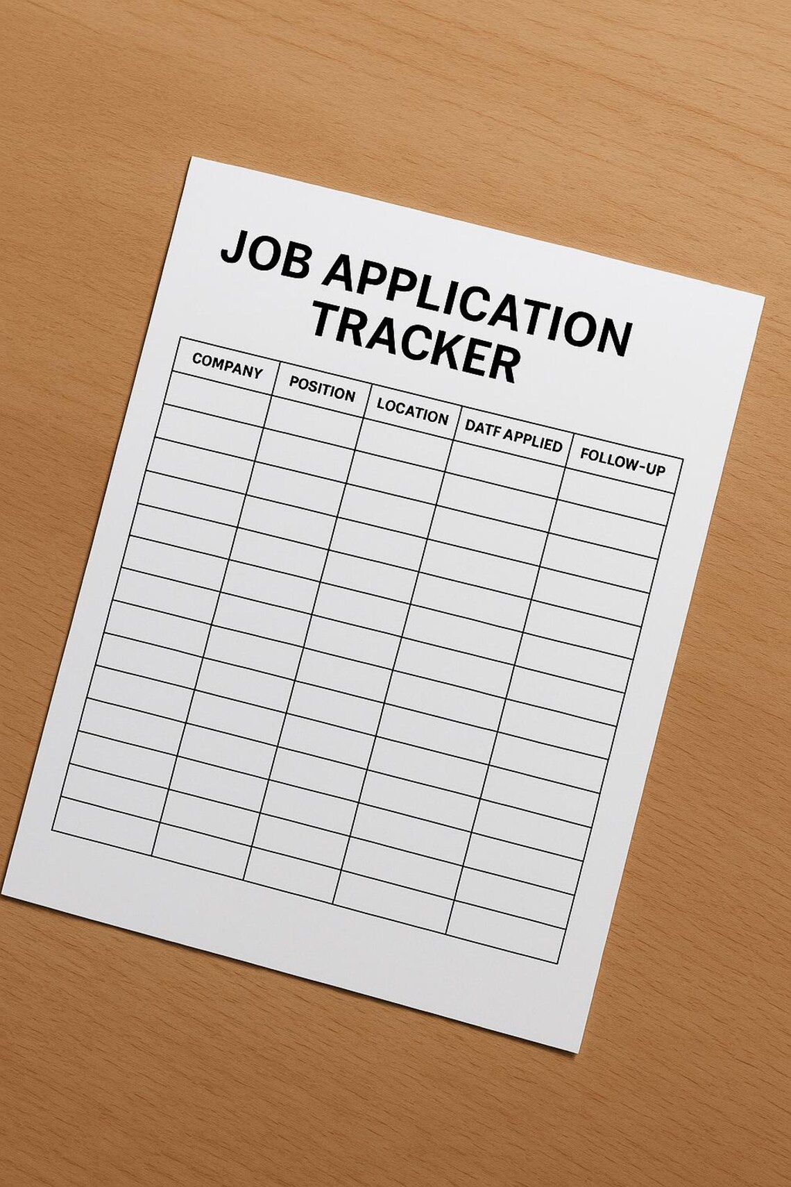 Job Application Tracker – Printable Healthcare Job Search Organizer ...