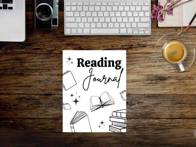 Reading Journal Cover Page – Printable Book Journal Title Page ...