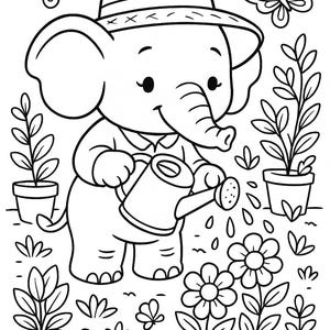 Animal Jobs Coloring Pages – 10 Printable PDF Sheets – Cute Animals in ...