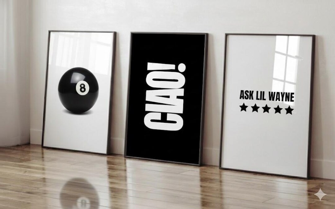 Ask Lil Wayne Y2K Poster Set - Etsy