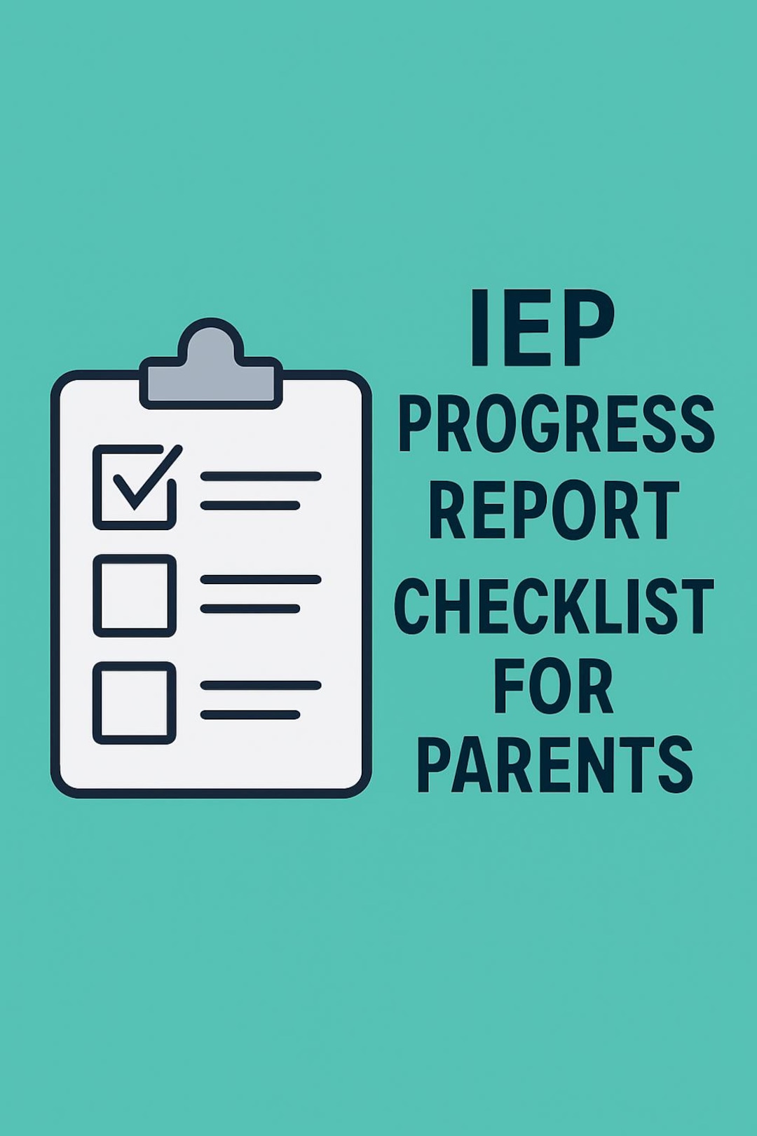 IEP Parent Progress Report Checklist - Etsy