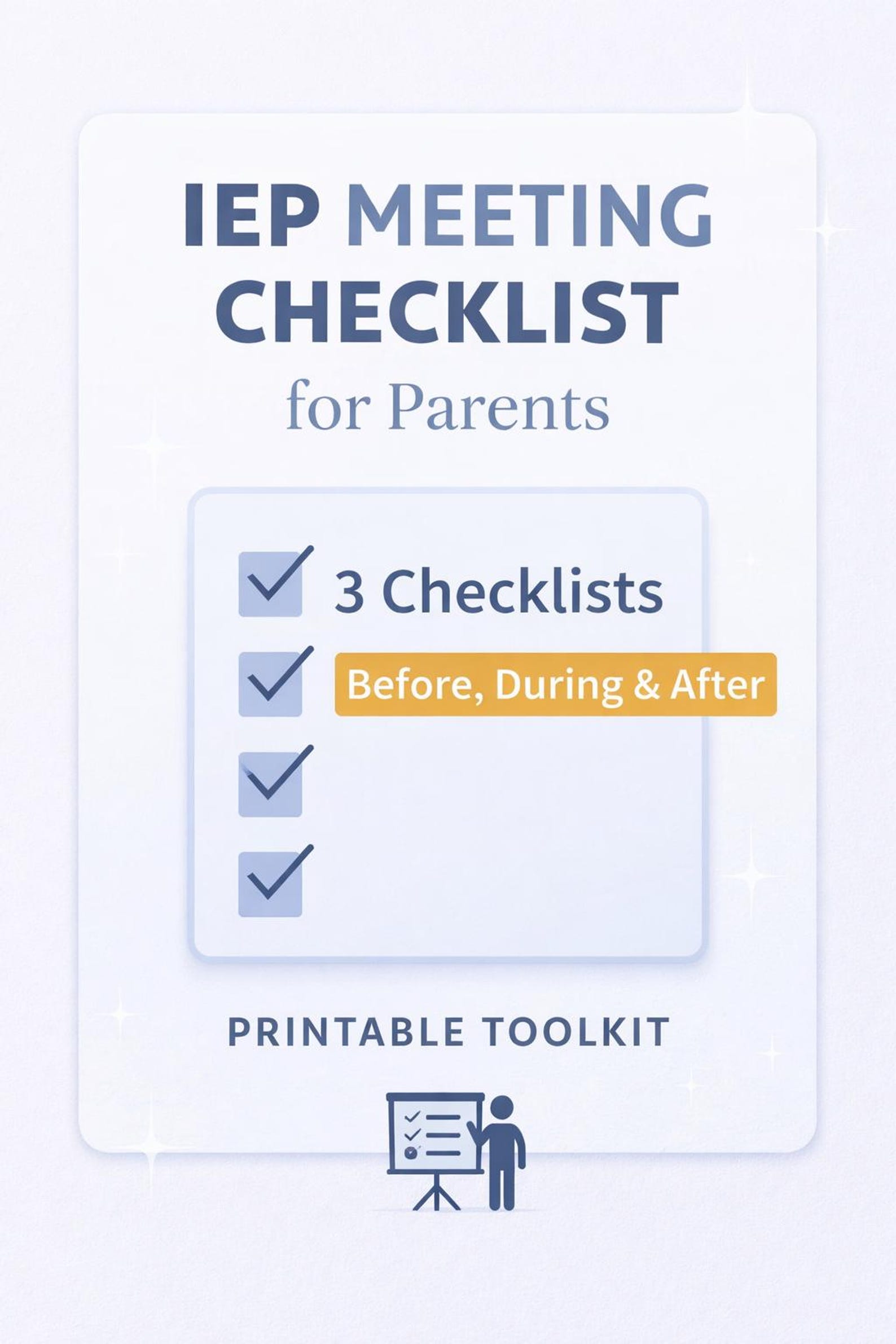 IEP Meeting Checklist for Parents | Prepare, Advocate, Follow up ...