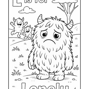 A to Z of Monster Emotions: A Coloring Journey for Emotional Awareness ...