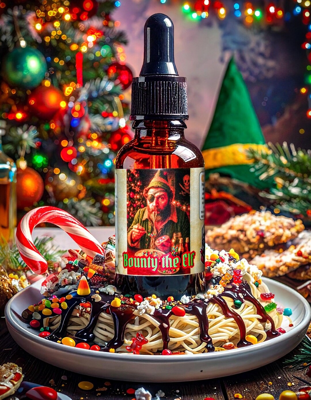 Bounty the Elf (candy, Candy Canes, Whiskey, Gingerbread) - Etsy