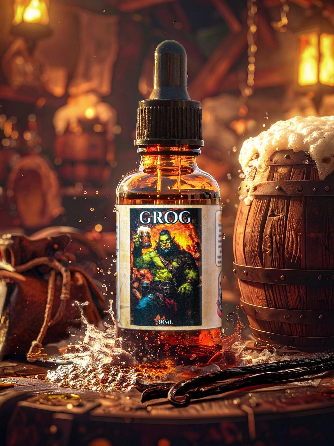 Grog Beard Oil & Butter: Root Beer, Vanilla, Leather Scent - Etsy
