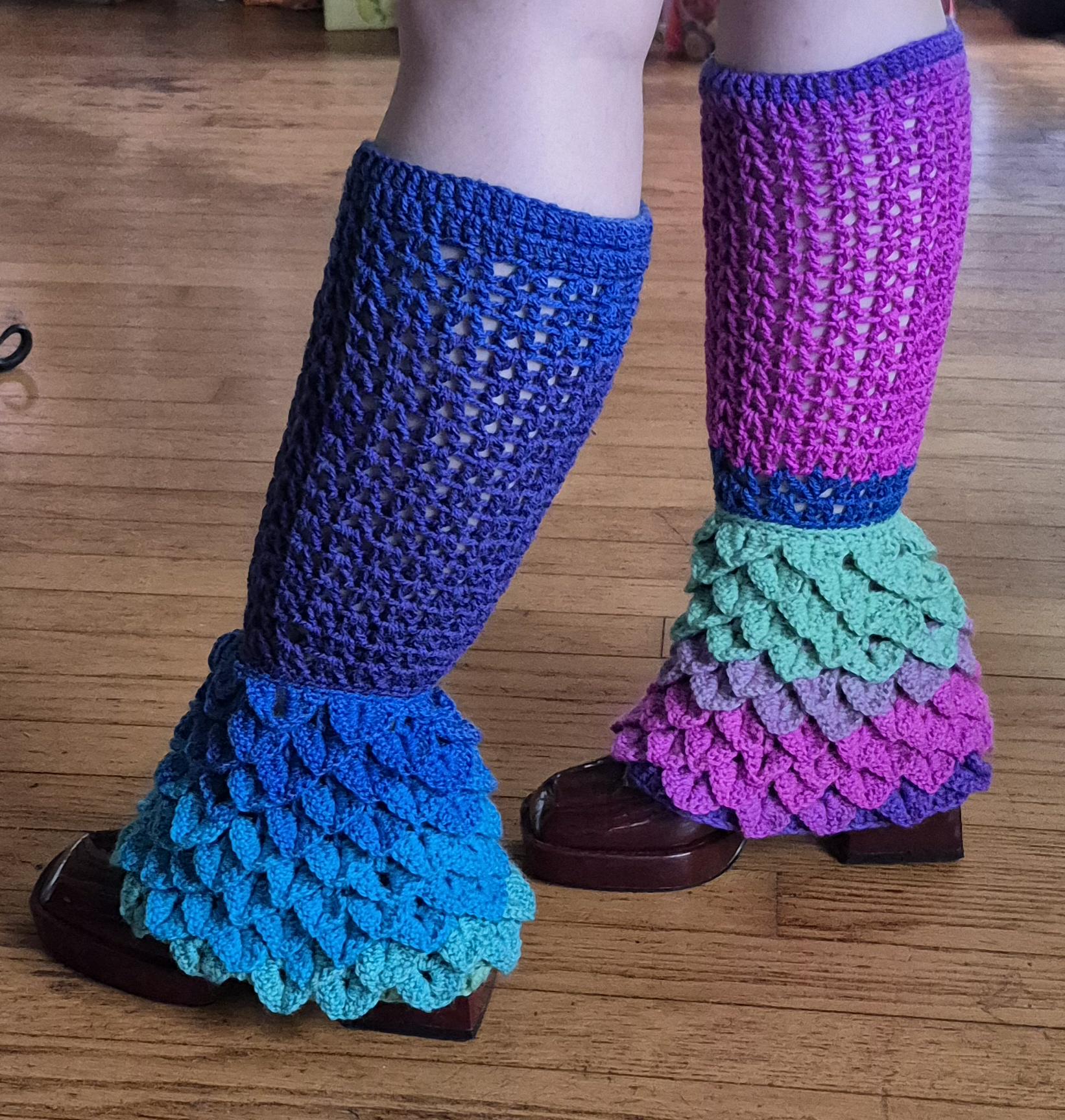 Mermaid Bell Bottom Leg Warmers - Etsy