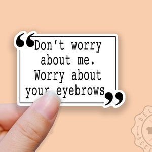 Funny Adult Stickers for Waterbottle, Don't Worry About Me, Worry About ...