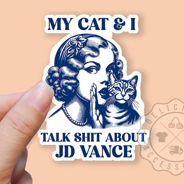 Cat Jd Vance Sticker - Etsy